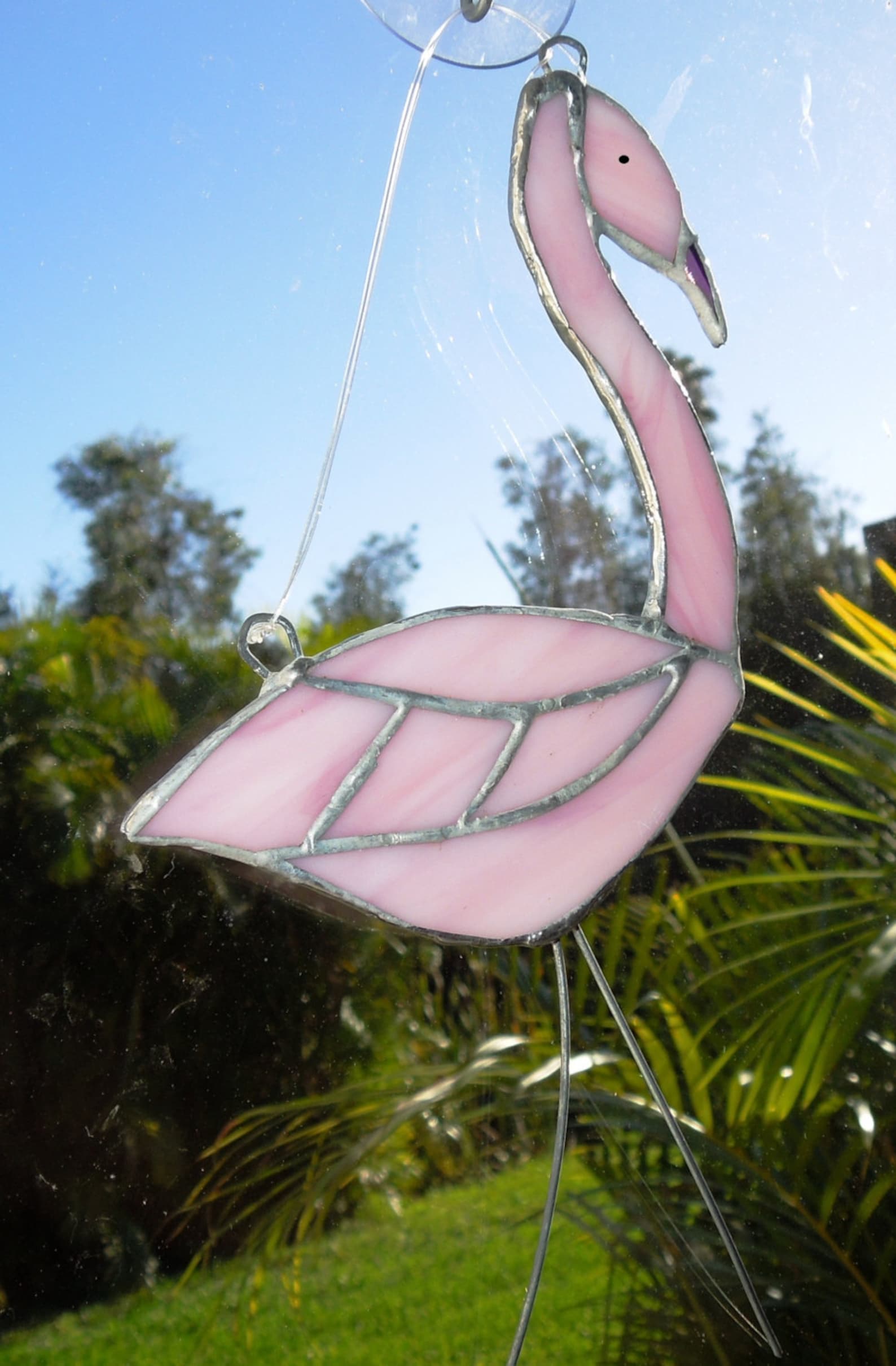 Pink Flamingo Stained Glass - Etsy