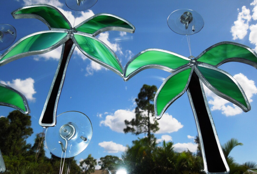 Palm Tree Stained Glass - Etsy