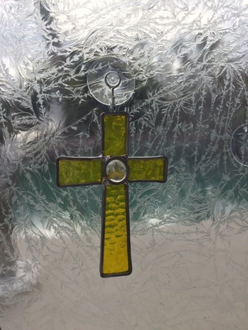 Stained Glass Small Cross - Etsy