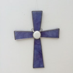 Large Cross Stained Glass - Etsy