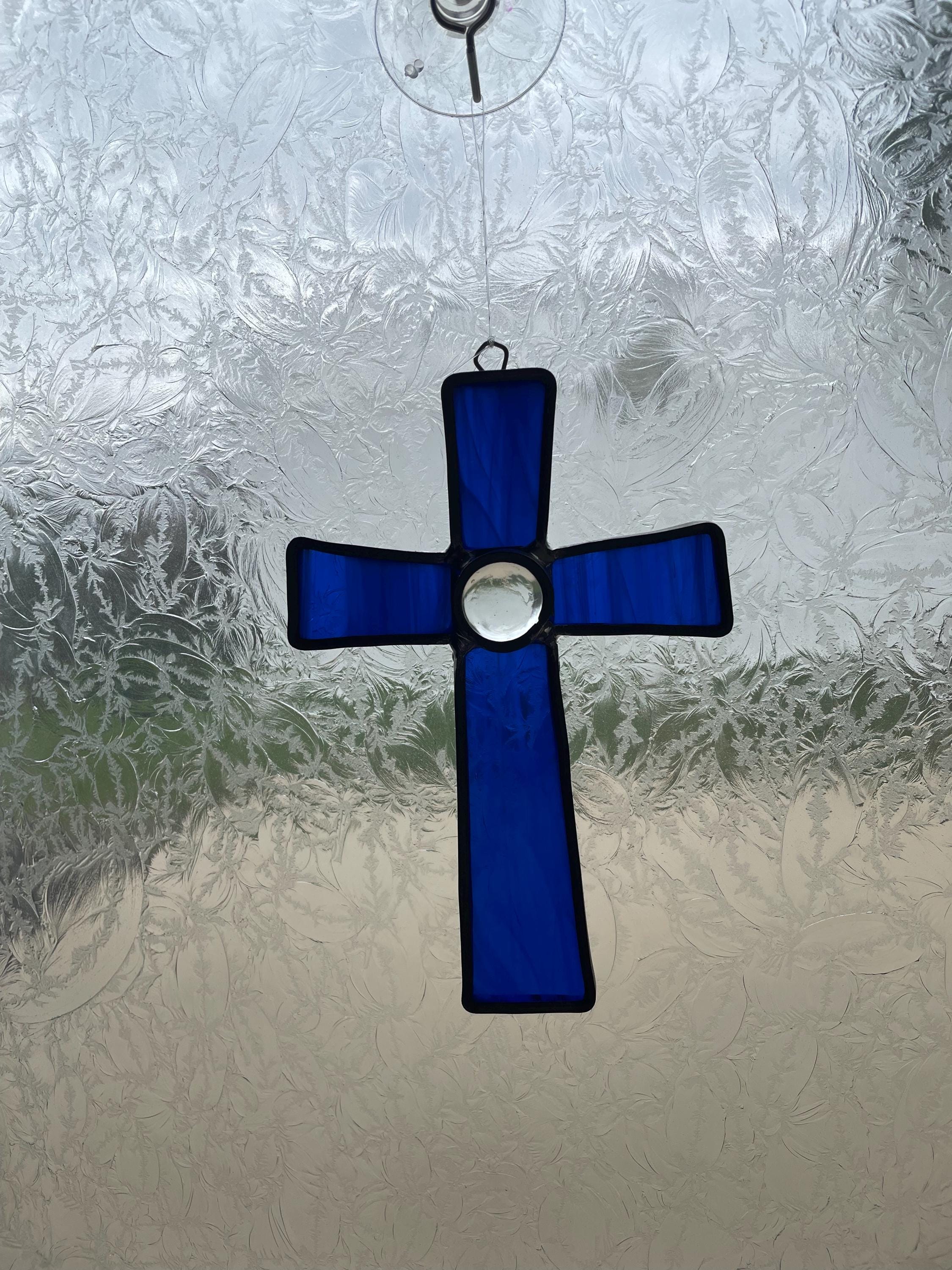 Stained Glass Small Cross - Etsy