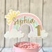 Rainbow Birthday Cake Topper, Rainbow Party Decorations, Birthday Photo ...