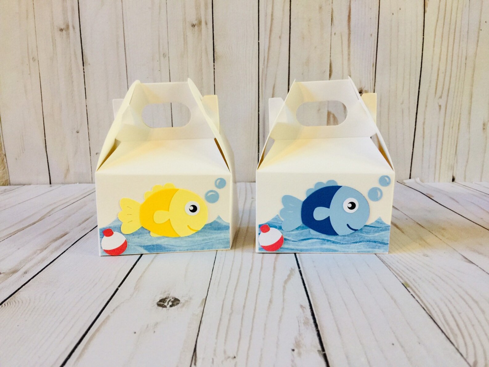 Fish Goody Bags Fishing Goody Bags Fish Gable Boxes Fish | Etsy