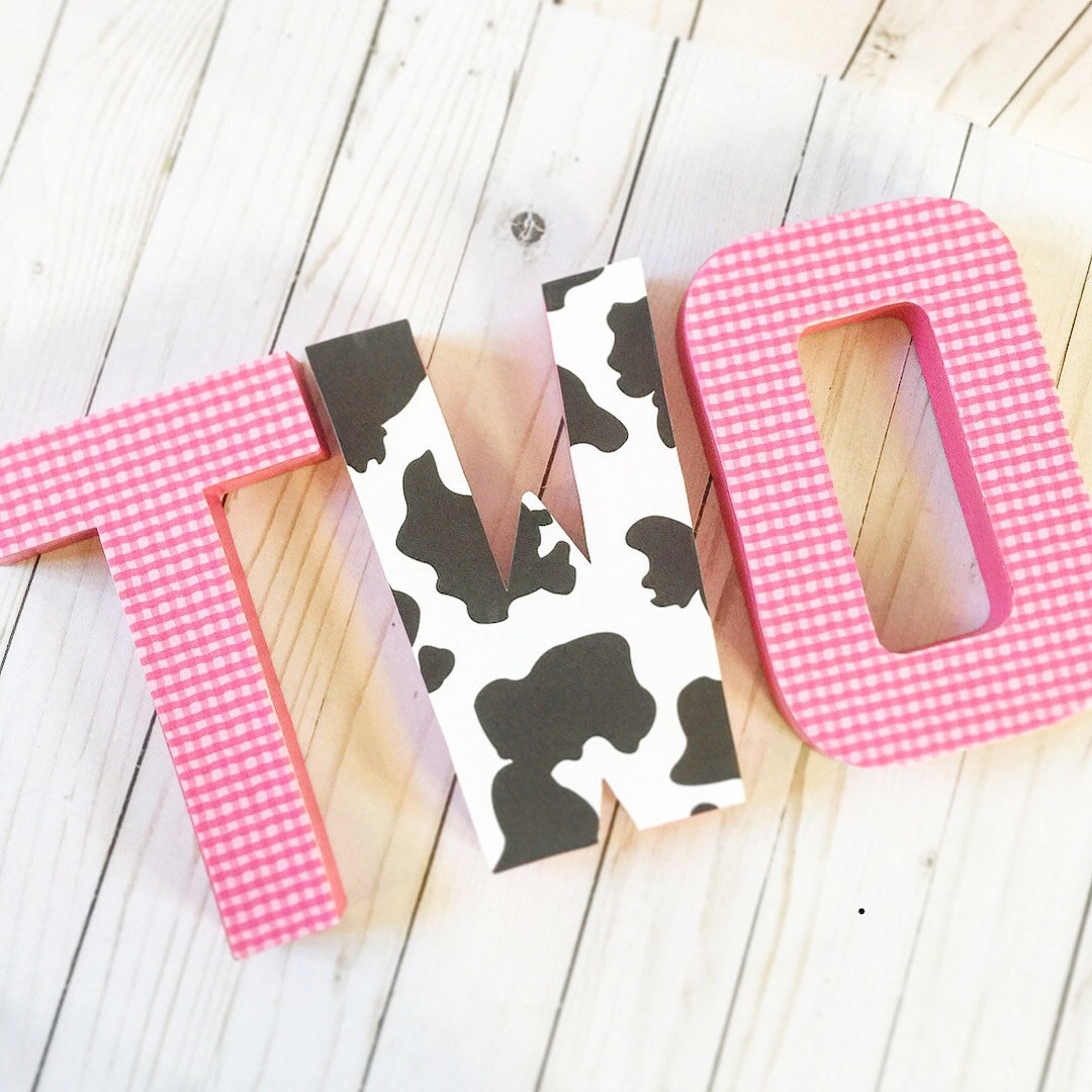 Farm Letters, Barnyard Centerpiece, Cowgirl Party Decoration, Farm ...