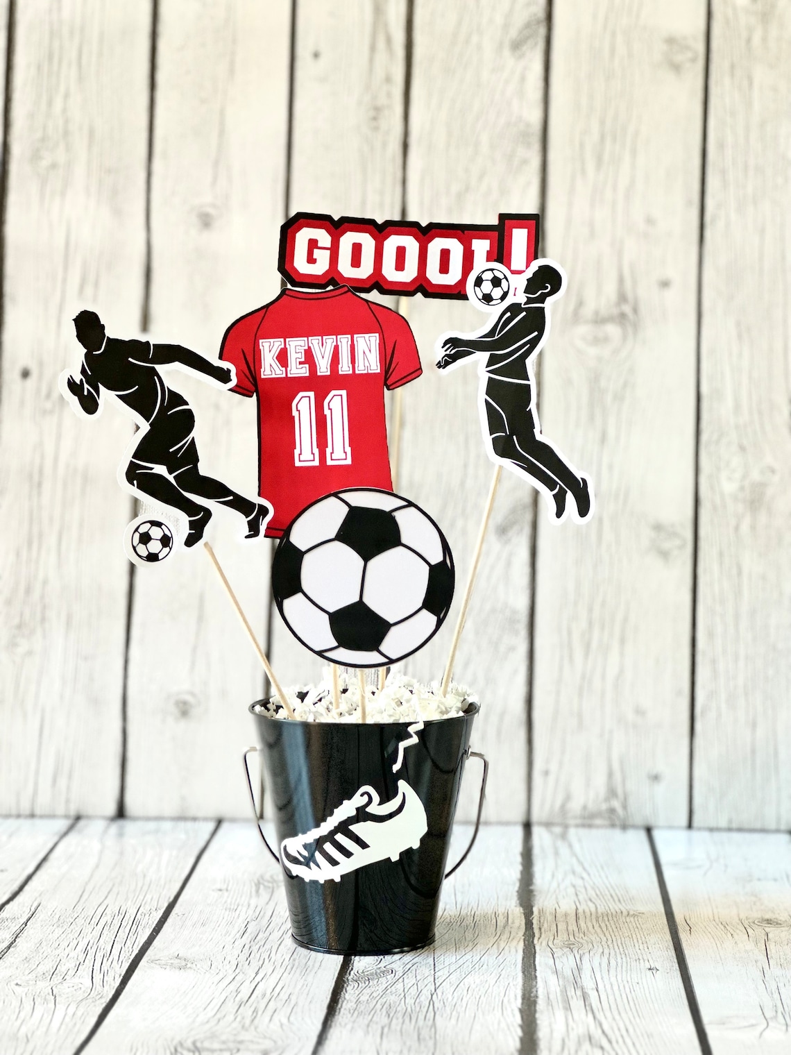 Personalized Soccer Birthday Centerpiece: Sports Party Decor - Etsy