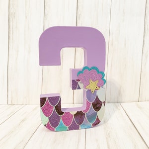 Mermaid Party, Mermaid Centerpiece, Mermaid Theme Number Photo Prop ...