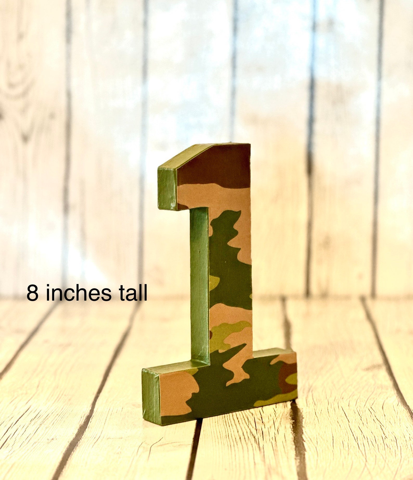 Camo Number Centerpiece: Army Birthday Party Decor, Photo Prop - Etsy