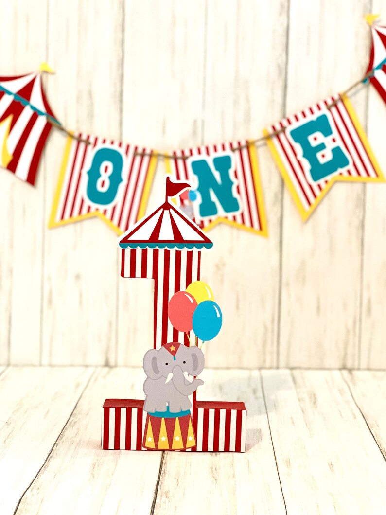Circus Number Photo Prop: Carnival Birthday Party Decor - Etsy
