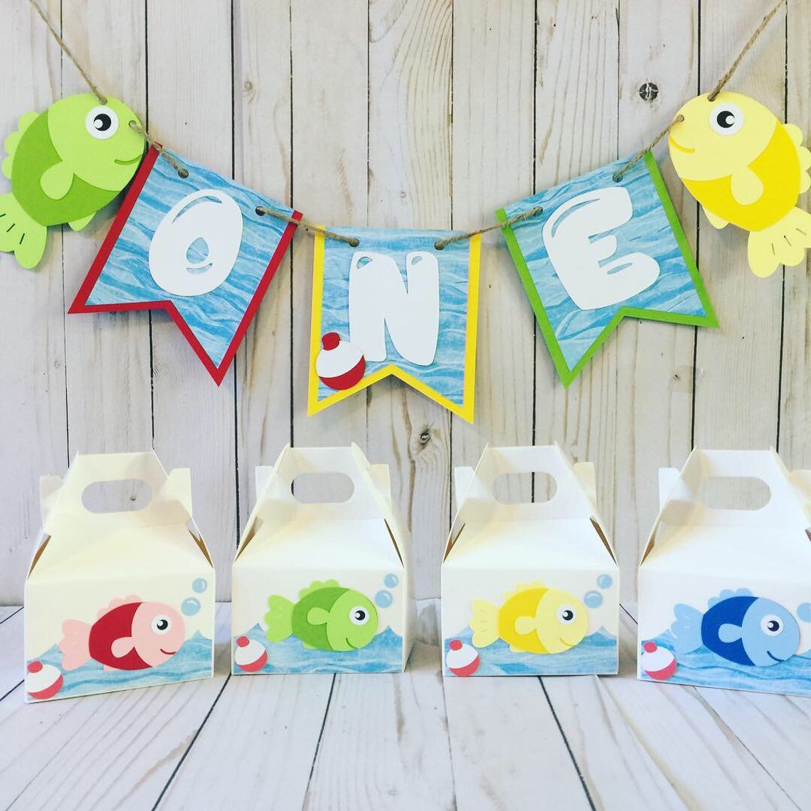 Fish Goody Bags Fishing Goody Bags Fish Gable Boxes Fish | Etsy