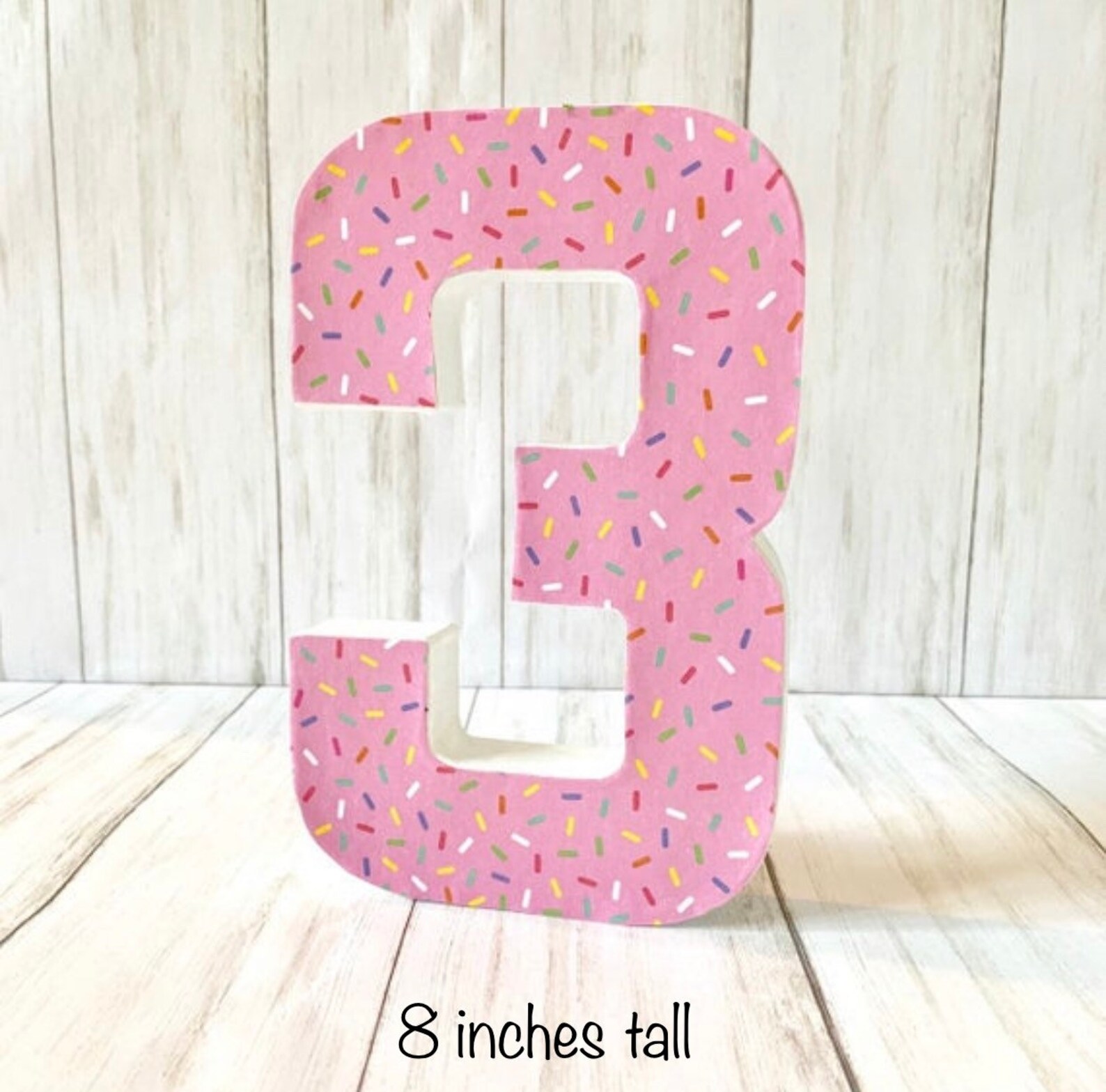 Sprinkle Birthday Party Birthday Photo Prop Block Numbers - Etsy