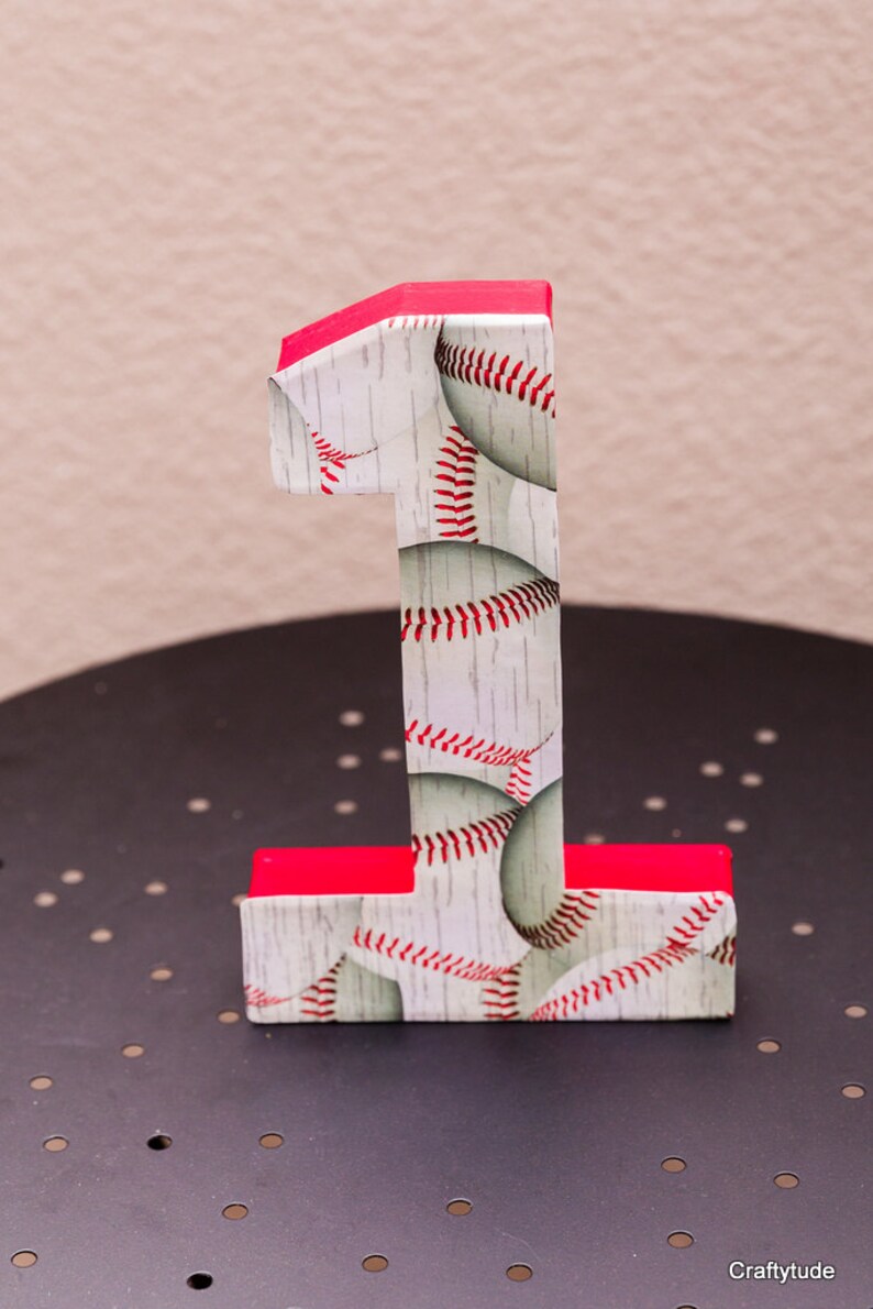 Baseball Birthday Birthday Photo Prop Block numbers First | Etsy