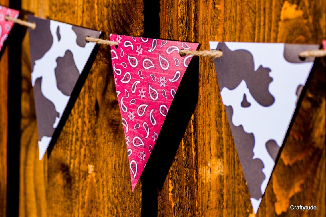 Western Garland Cowboy Party Decoration Western Theme Party - Etsy