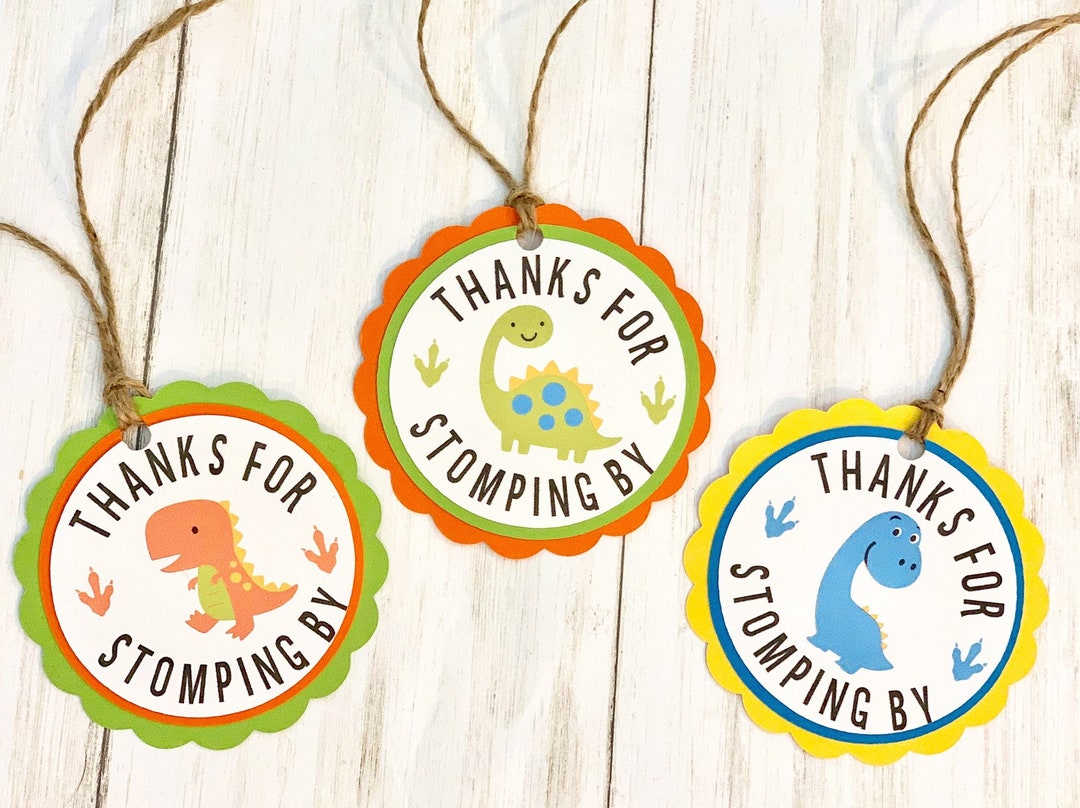 Dinosaur Favor Tags, Dinosaurs Birthday Party, Dinosaur Party Favor Tag ...