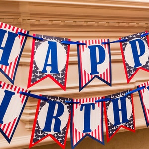 Nautical Party Nautical Birthday Banner Nautical Birthday - Etsy