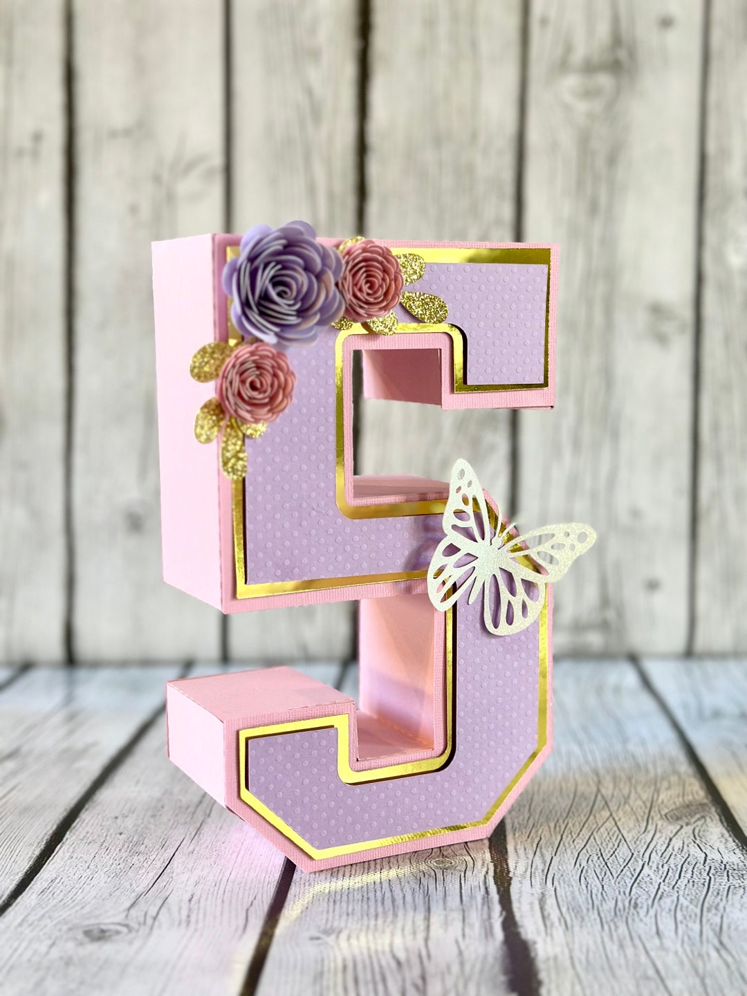 3D Fairy Birthday Number: Personalized Cardstock Party Decor - Etsy