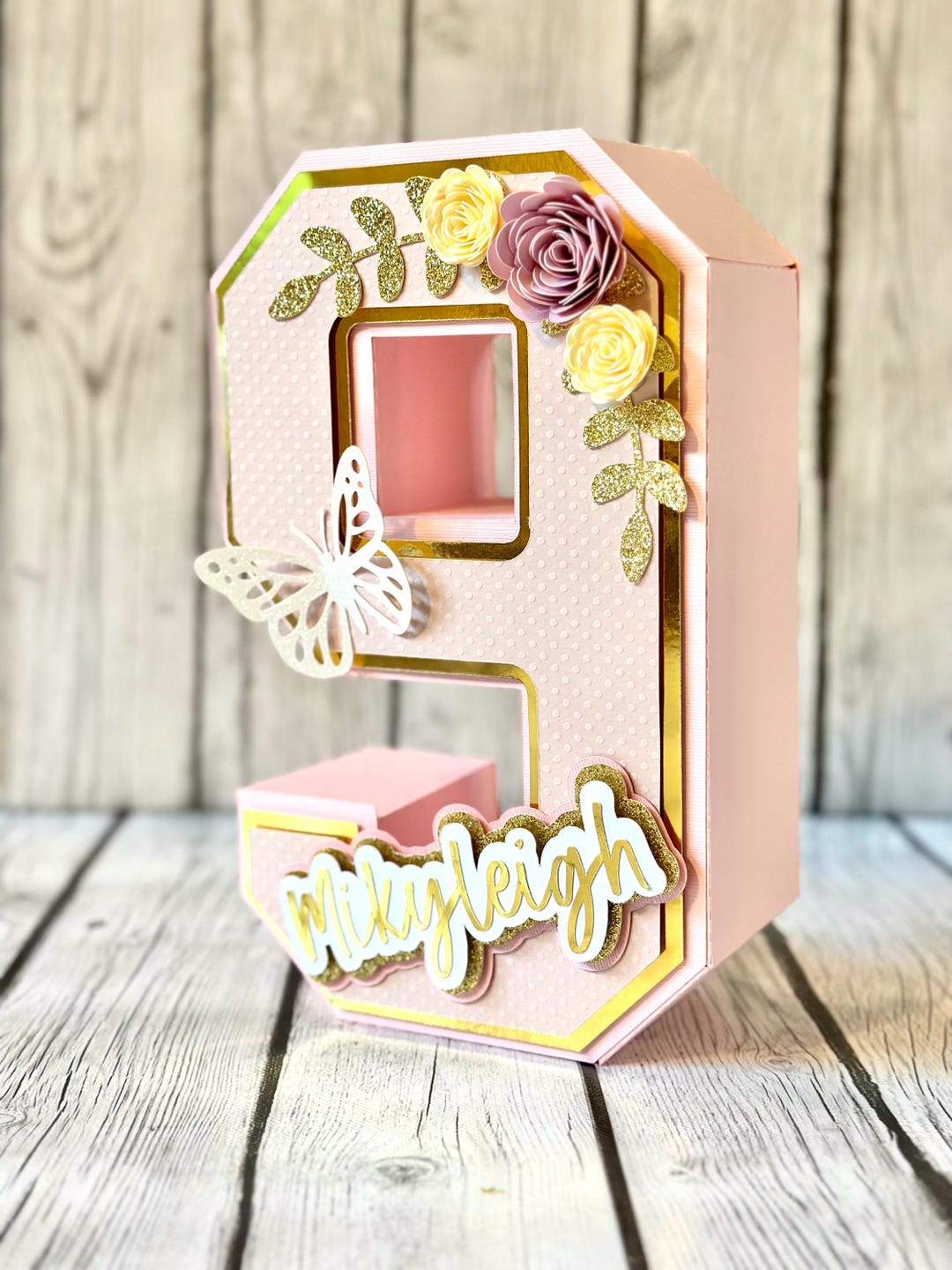 3D Number, Personalized Cardstock Number, Fairy Party Decor, Enchanted ...
