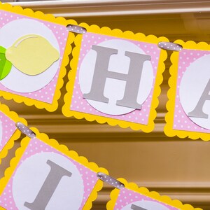 Pink Lemonade Birthday Party, Pink Lemonade Banner, 1st Birthday Banner ...