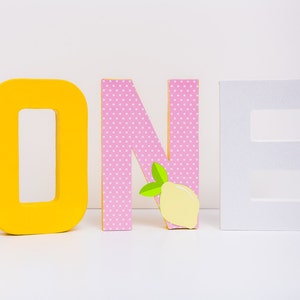 Pink Lemonade Party, Pink Lemonade Birthday, Block Numbers, First ...