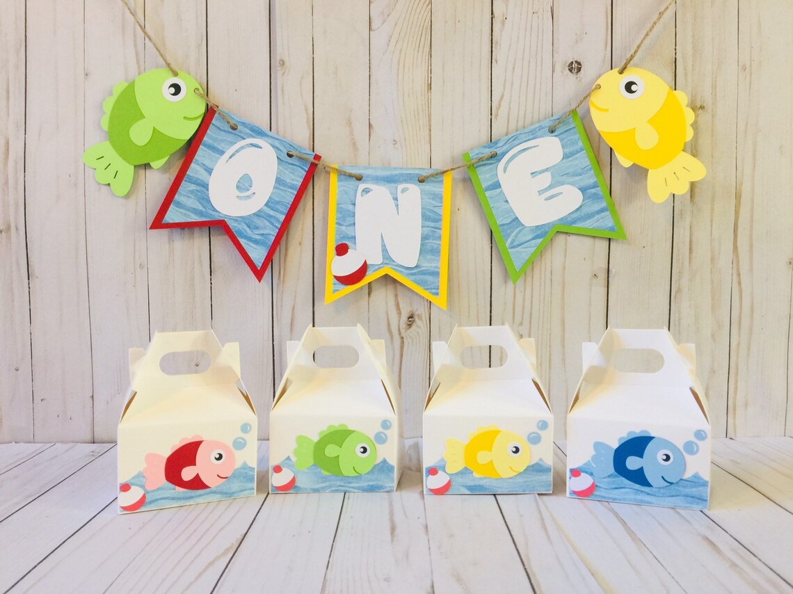 Fish Goody Bags Fishing Goody Bags Fish Gable Boxes Fish | Etsy