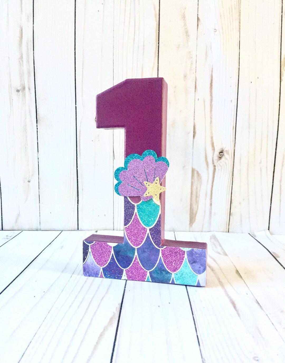 Mermaid Party, Mermaid Centerpiece, Mermaid Theme Number Photo Prop ...