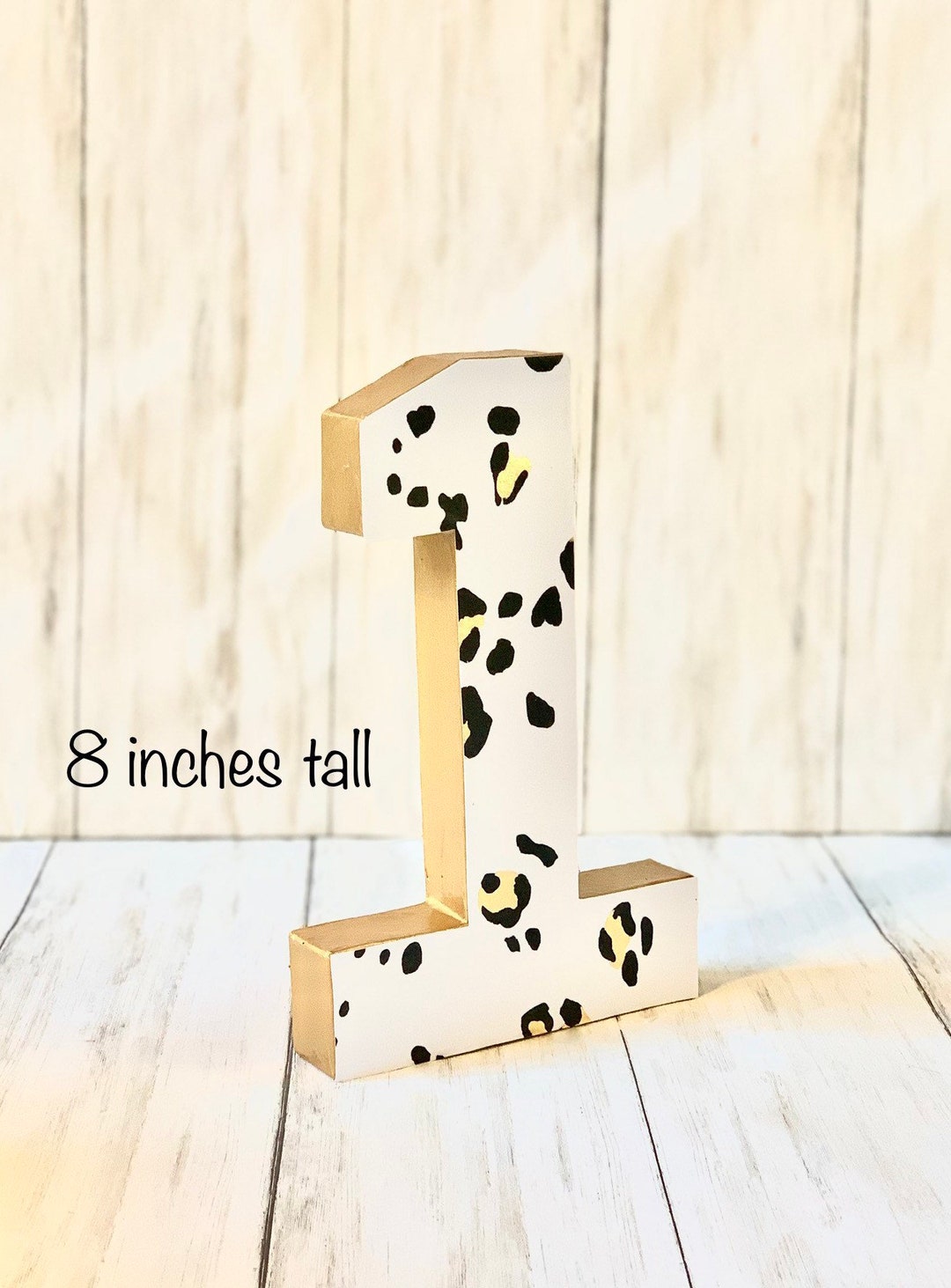 Leopard Print Number: Jungle Birthday Party Centerpiece - Etsy