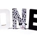 Dalmatian Birthday Party Block Letters Black and White | Etsy