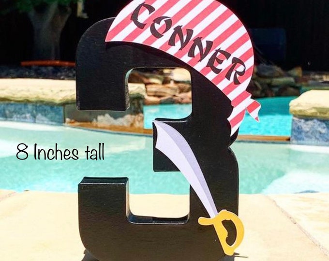 Pirate Party Pirate Party Centerpiece Pirate Theme Number - Etsy