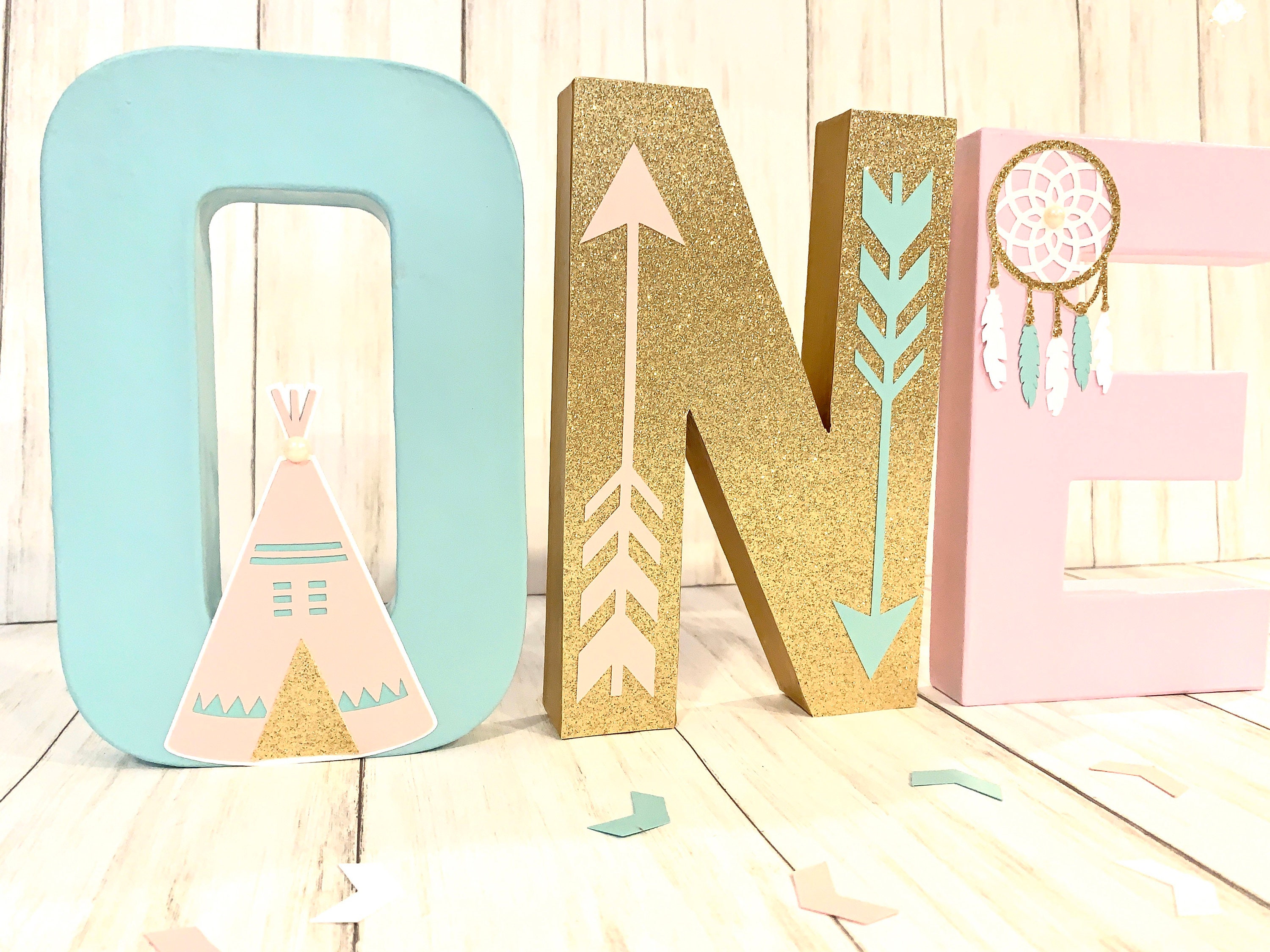 Boho Wild One Birthday Letters: Tribal Party Decor - Etsy
