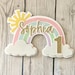 Rainbow Birthday Cake Topper, Rainbow Party Decorations, Birthday Photo ...