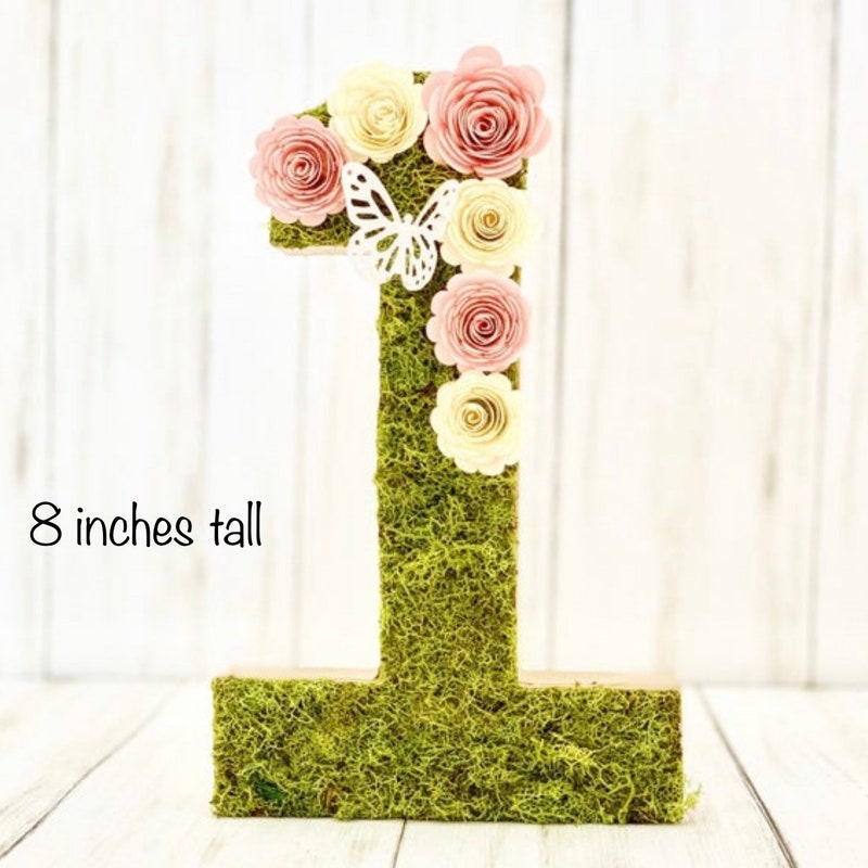 Moss Birthday Number - Etsy