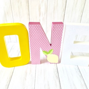 Pink Lemonade Party, Pink Lemonade Birthday, Block Numbers, First ...