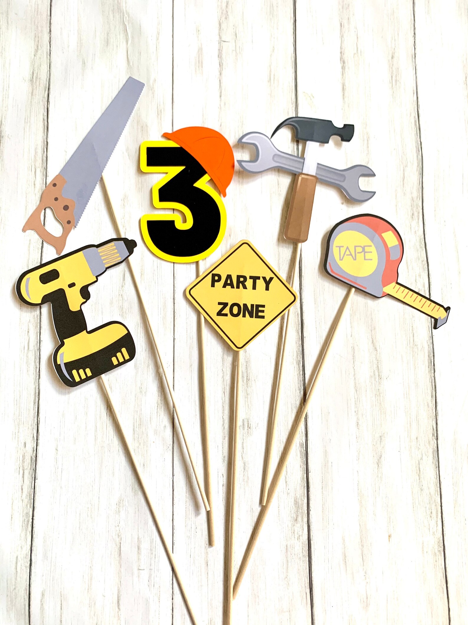Tool Party, Construction Birthday Party, Tools Centerpiece, Tools ...