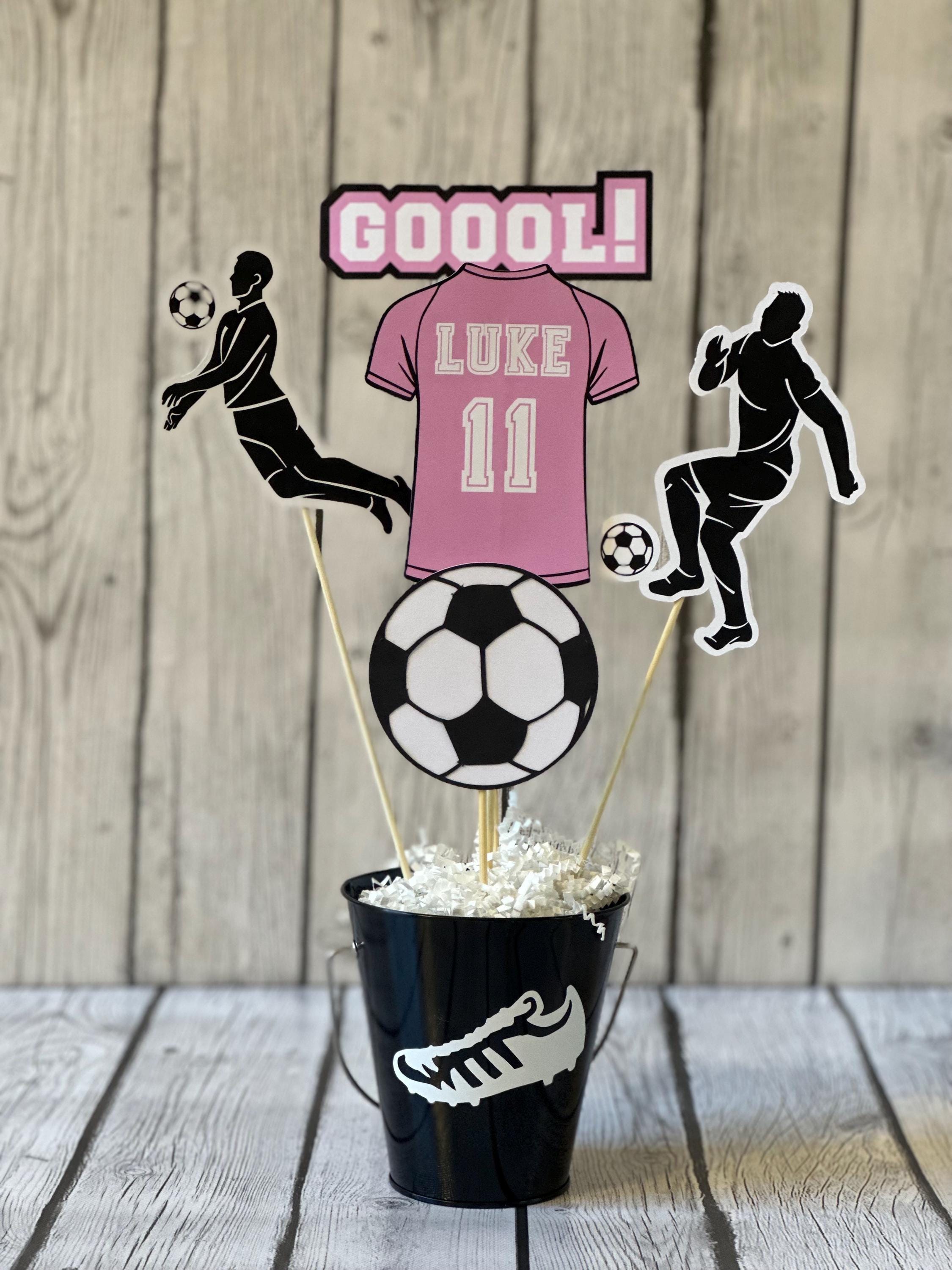 Personalized Soccer Birthday Centerpiece: Sports Party Decor - Etsy