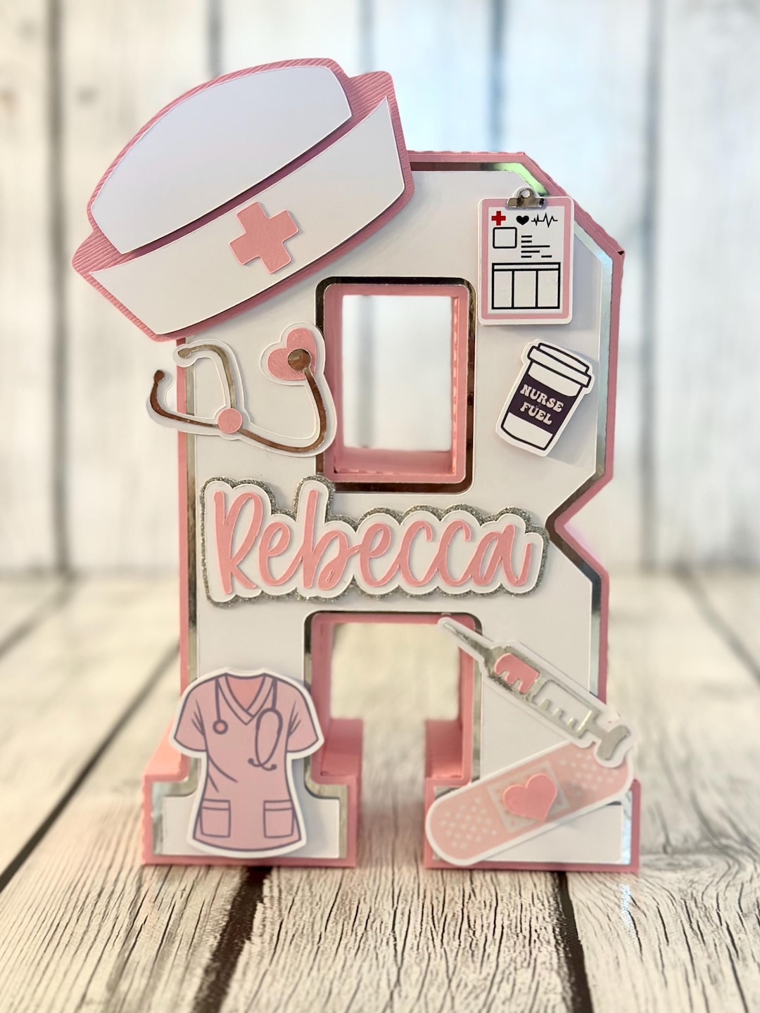 Personalized Nurse 3D Letter, Handmade Graduation Decoration - Etsy