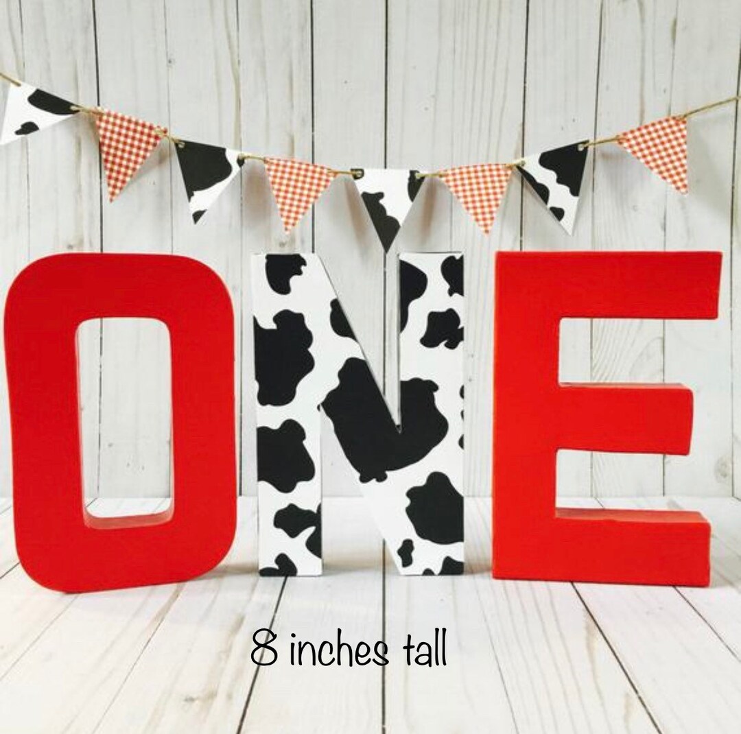Farm Letters, Cow Theme Party, Cowboy Party Decoration, Farm Party ...