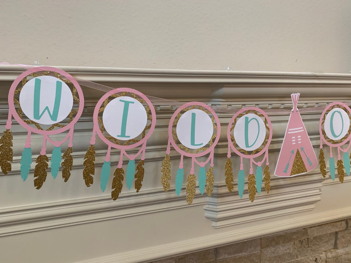 Dreamcatcher Banner Boho Banner Tribal Banner Wild One - Etsy