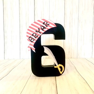 Pirate Party, Pirate Party Centerpiece, Pirate Theme Number Photo Prop ...