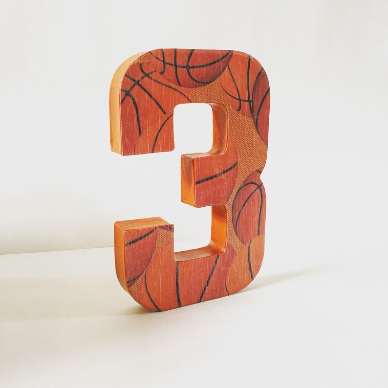 Sports Block Number: Basketball Birthday Photo Prop - Etsy