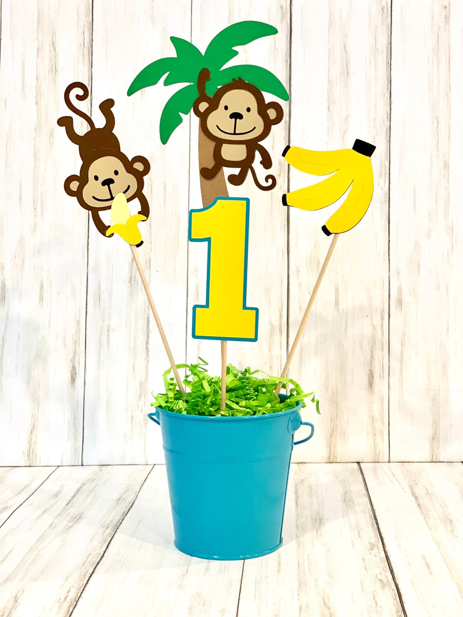 Monkey Party Centerpiece Monkey Party Decorations Monkey - Etsy