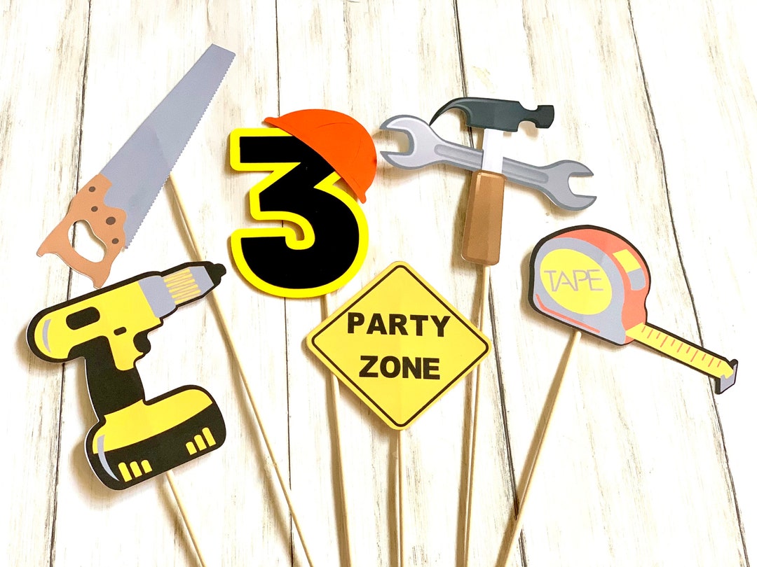 Tool Party, Construction Birthday Party, Tools Centerpiece, Tools ...