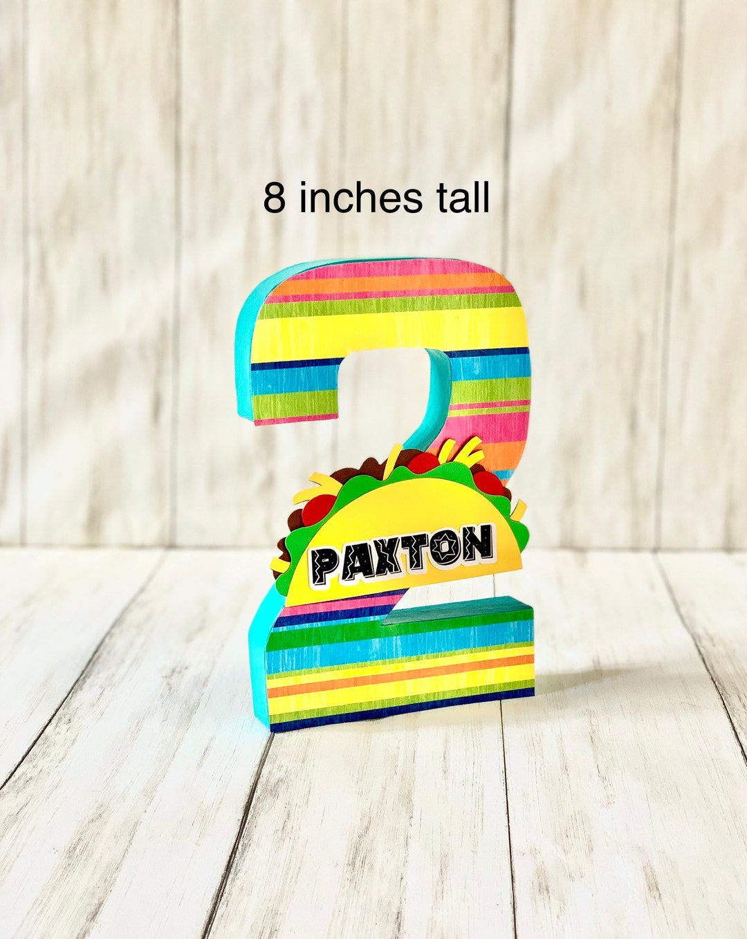 Taco Twosday Centerpiece, Taco Tuesday Photo Prop, Taco Party Decor ...