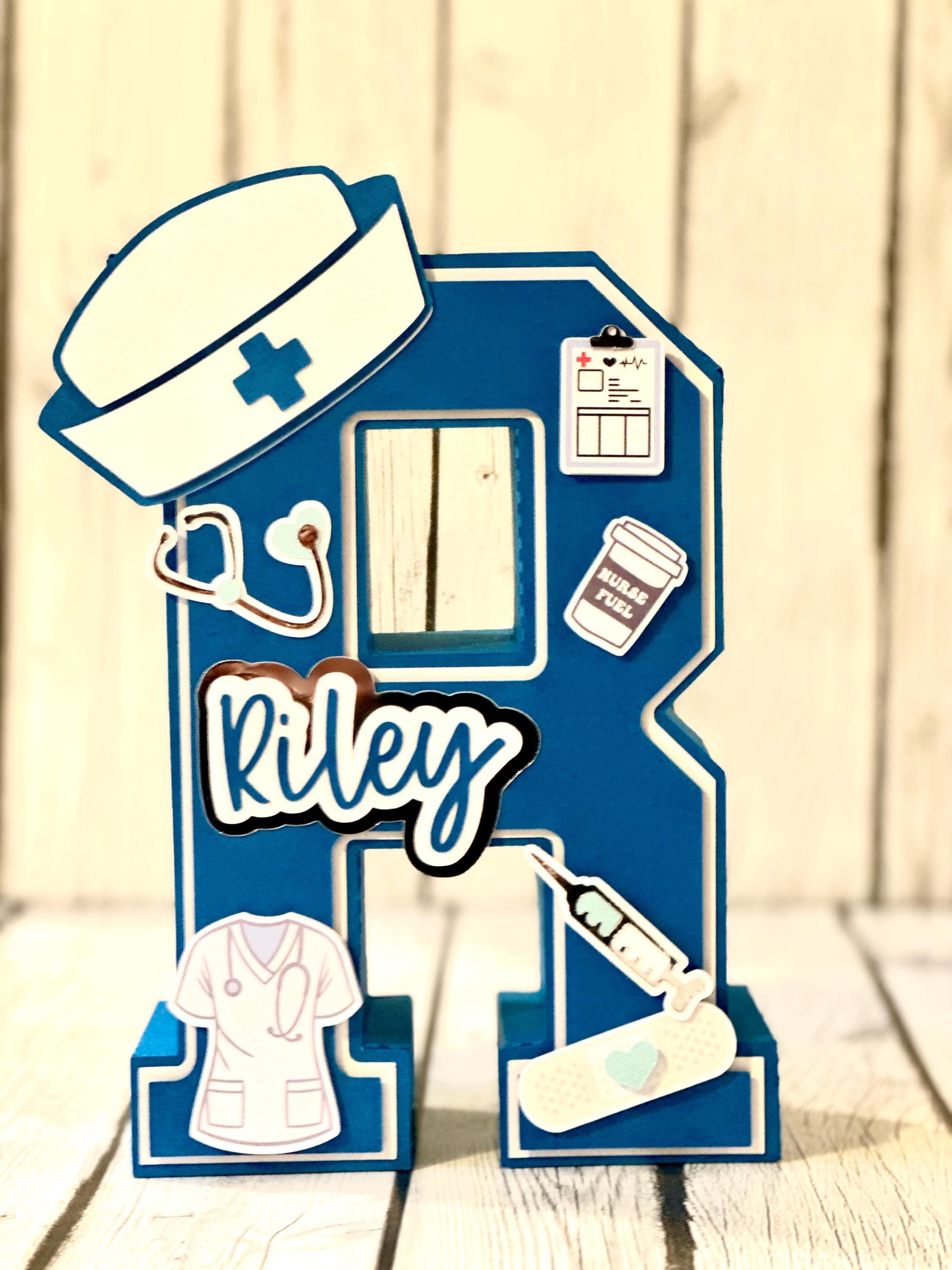 Personalized Nurse 3D Letter, Handmade Graduation Decoration - Etsy