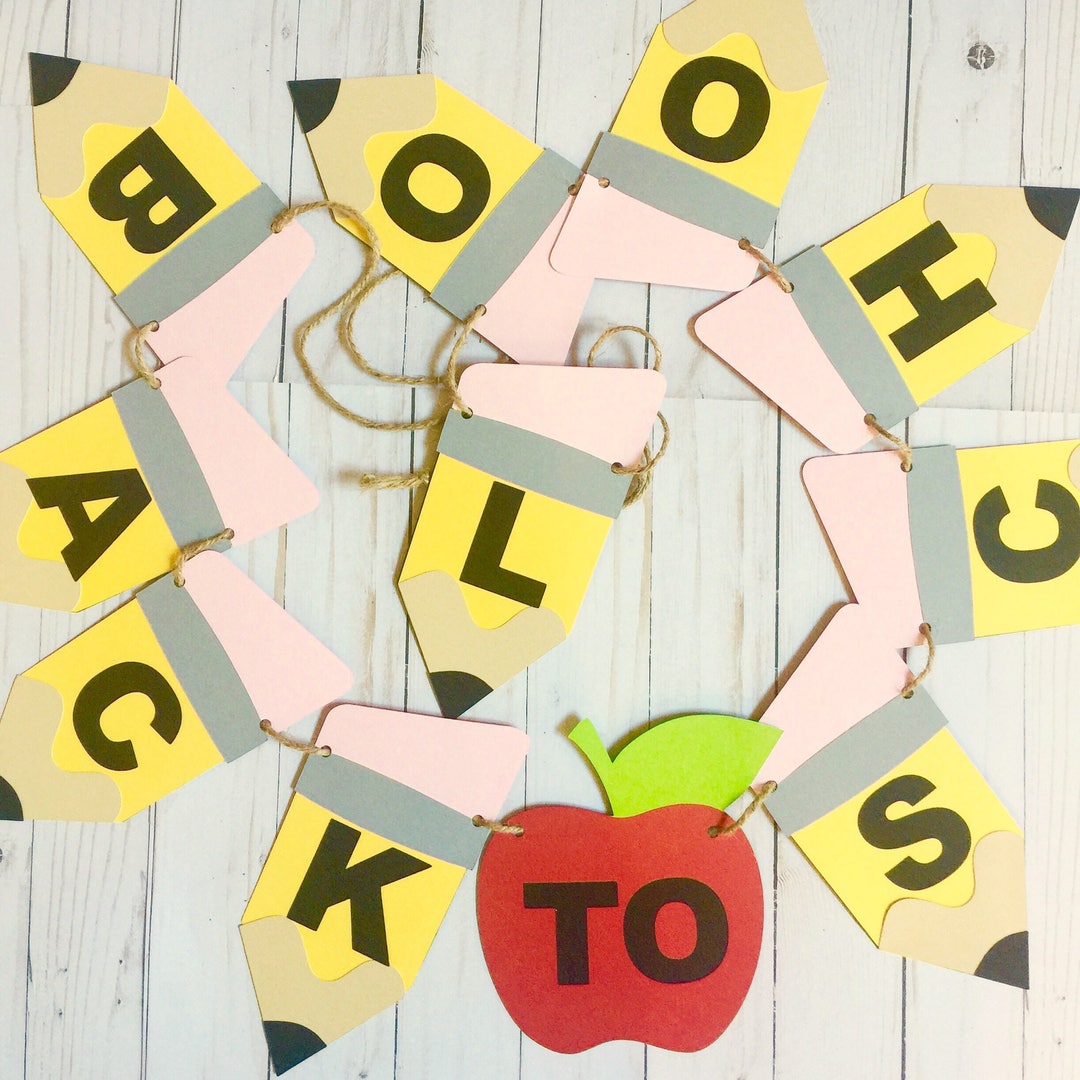 Back to School Banner, School Party Decor, Back to School Party, 2 ...