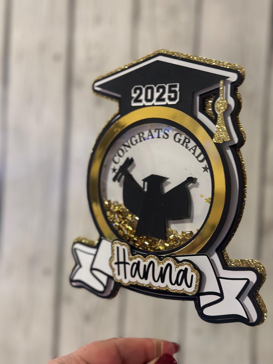 Personalized Graduation Cake Topper: Class of 2024 Shaker - Etsy