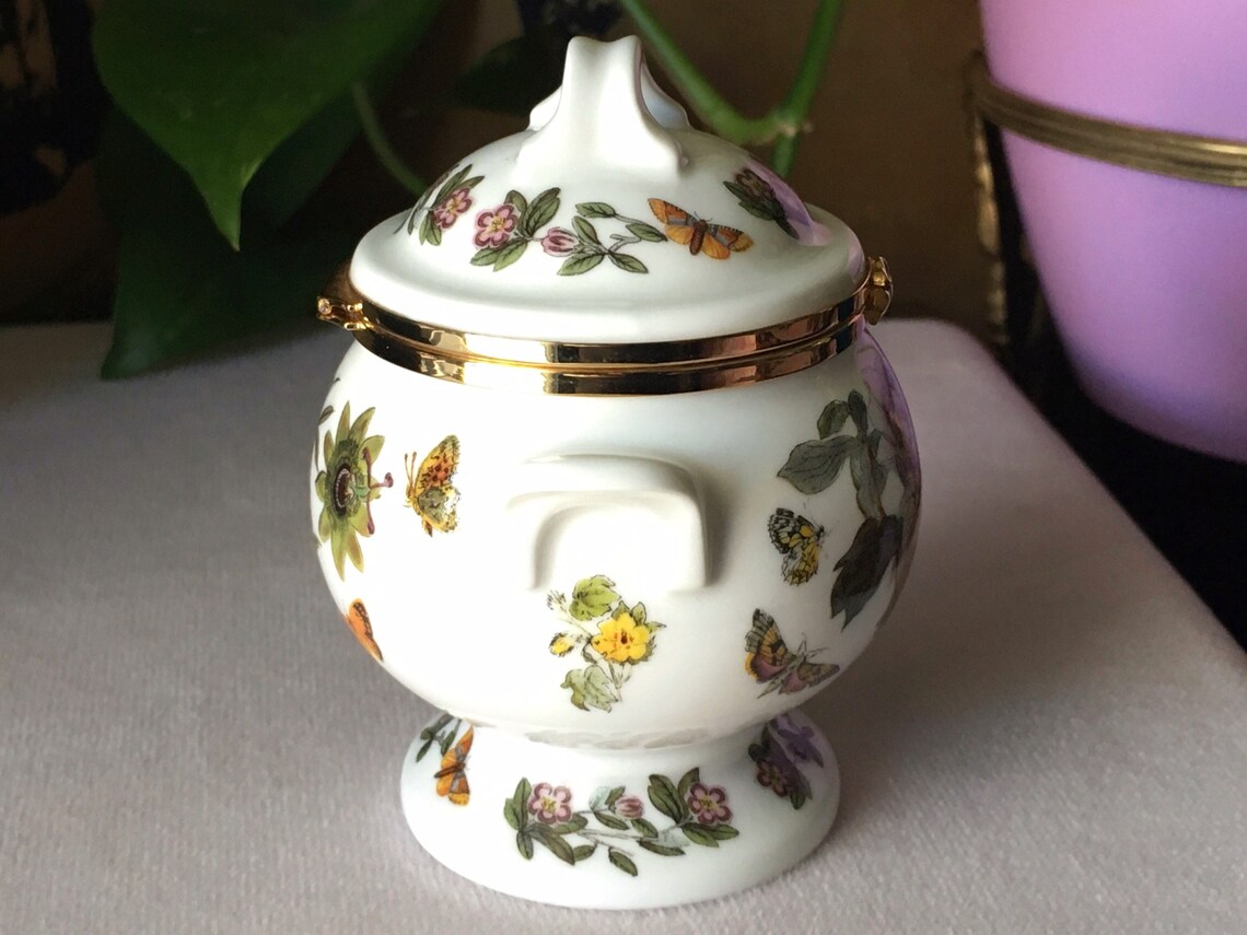 Portmeirion Peony and Blue Passion Flower Mini Tureen - Etsy