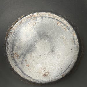 Vintage Dark Silver Gray and Brass Rim Metal Planter - Etsy