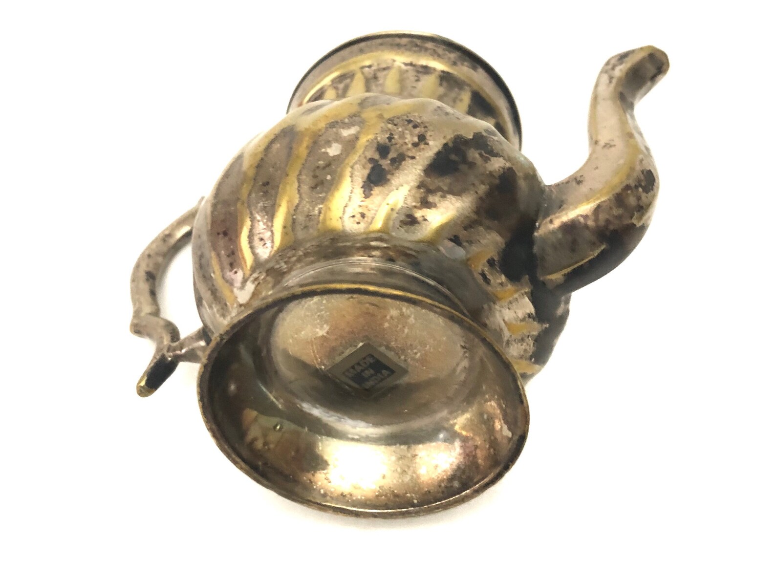 Vintage Ornate Gold Plated Silver Metal Creamer With Hinged Lid - Etsy