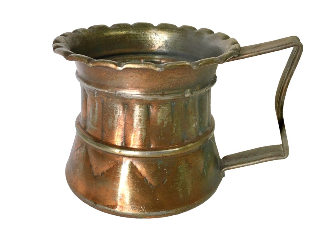 Vintage Rustic Hand Forged Tinned Copper Tankard Mug or Cup - Etsy