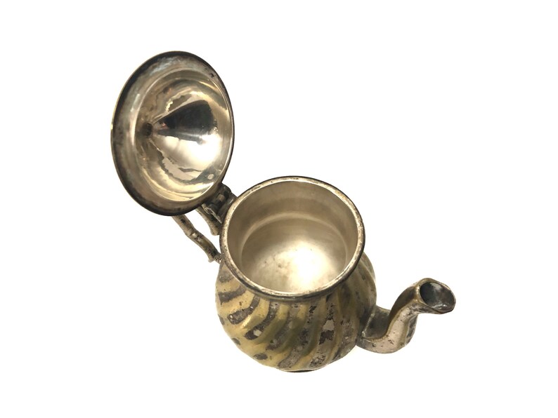 Vintage Ornate Gold Plated Silver Metal Creamer With Hinged | Etsy