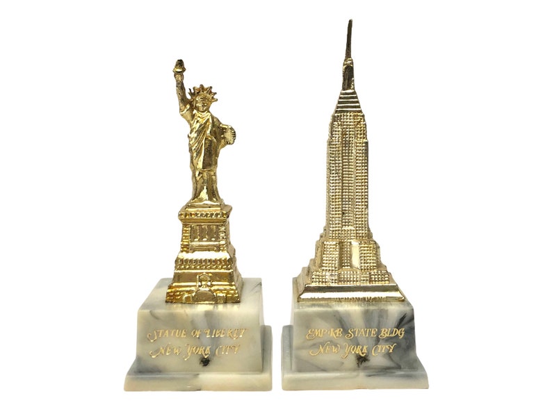 Vintage Small Gold Statue of Liberty Souvenir Figurine Plastic - Etsy